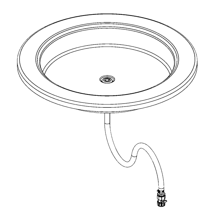 Small Round Plastic Liner With Drain – The Marco Company