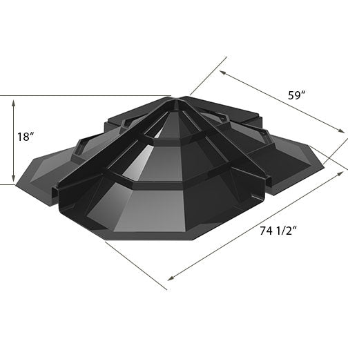 Produce Display RiserOCT-4X RI BK – The Marco Company