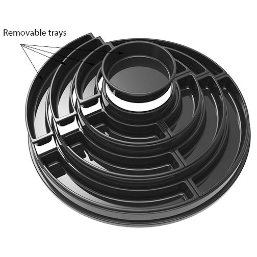 Orchard Bin RiserSTAX-03 ASP BK – The Marco Company